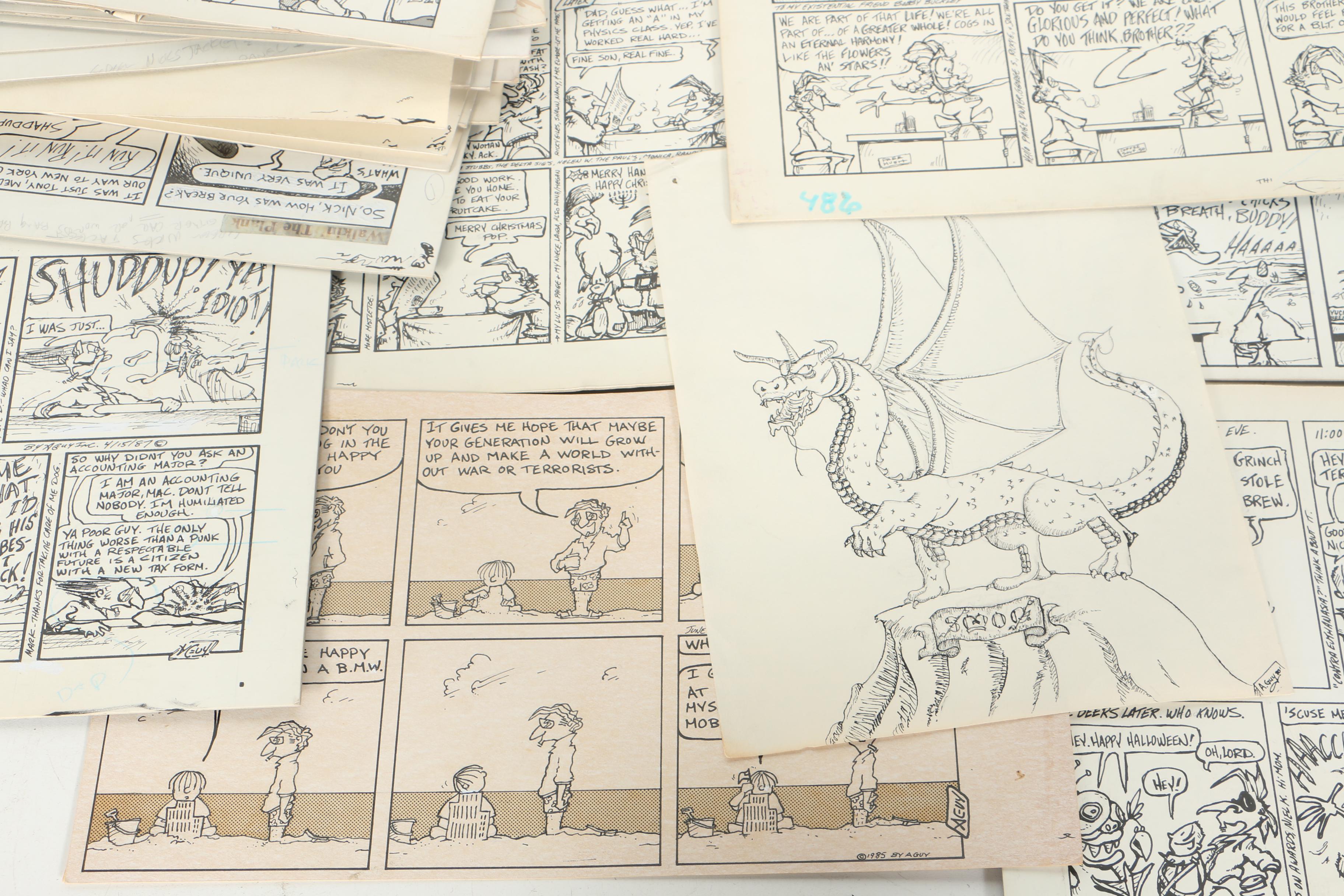 Allan Guy Original Comic Strip Drawings | EBTH
