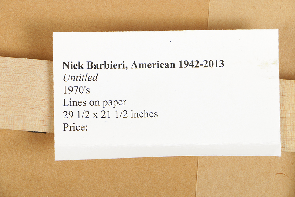 Nicholas Barbieri Incised Paper "Untitled" | Everything But The House