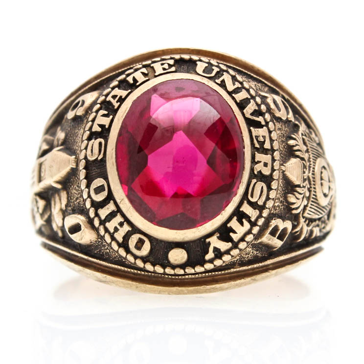 10K Yellow Gold Men's Ohio State 1960 Class Ring | EBTH 10K Yellow Gold Men's Ohio State 1960 Class Ring | EBTH