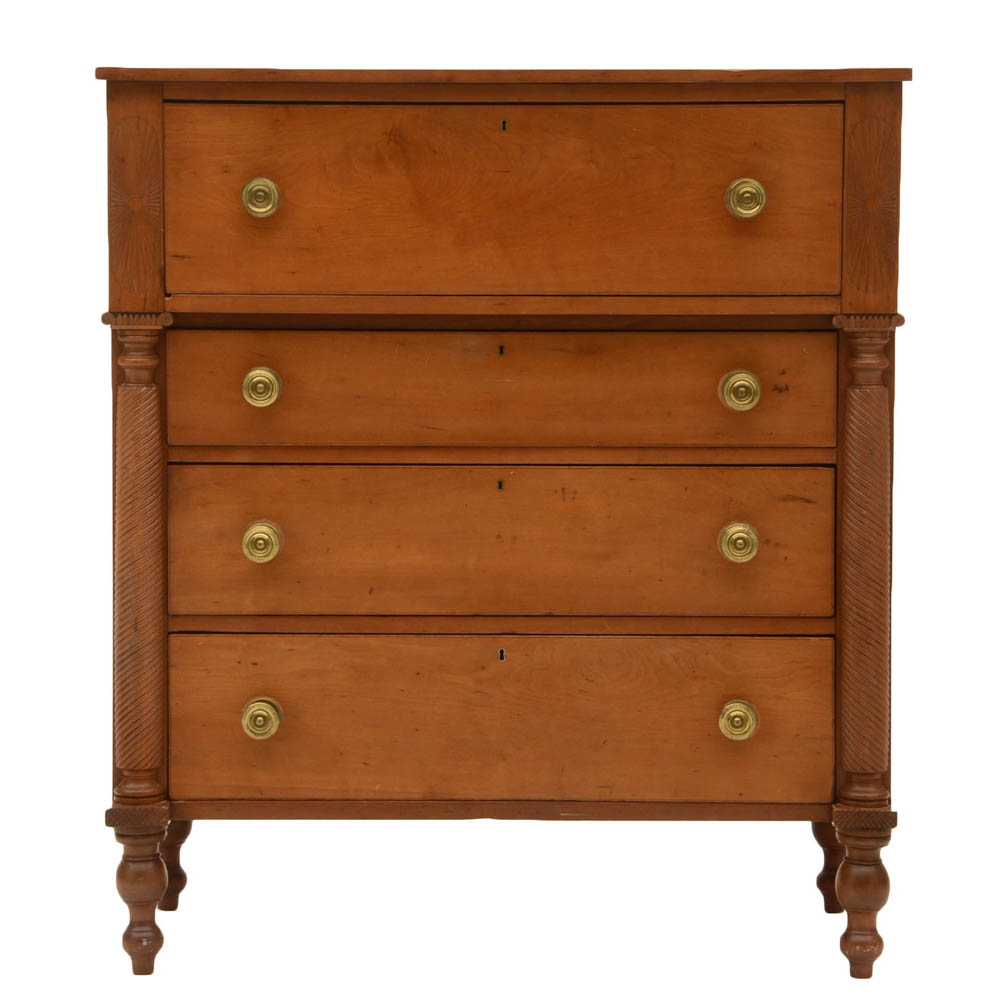 Late Federal Cherry Chest | EBTH