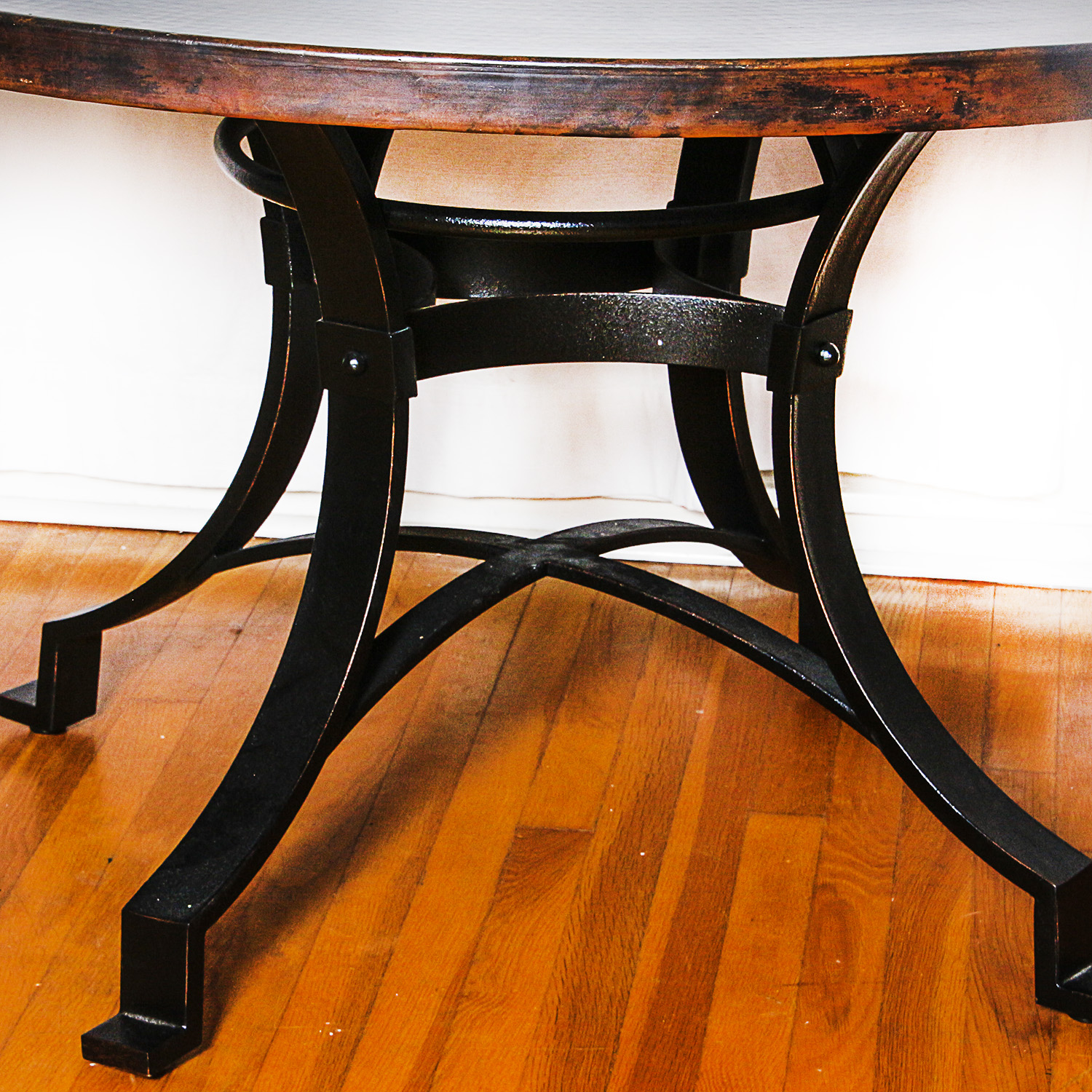 Contemporary Circular Copper Dining Table | EBTH