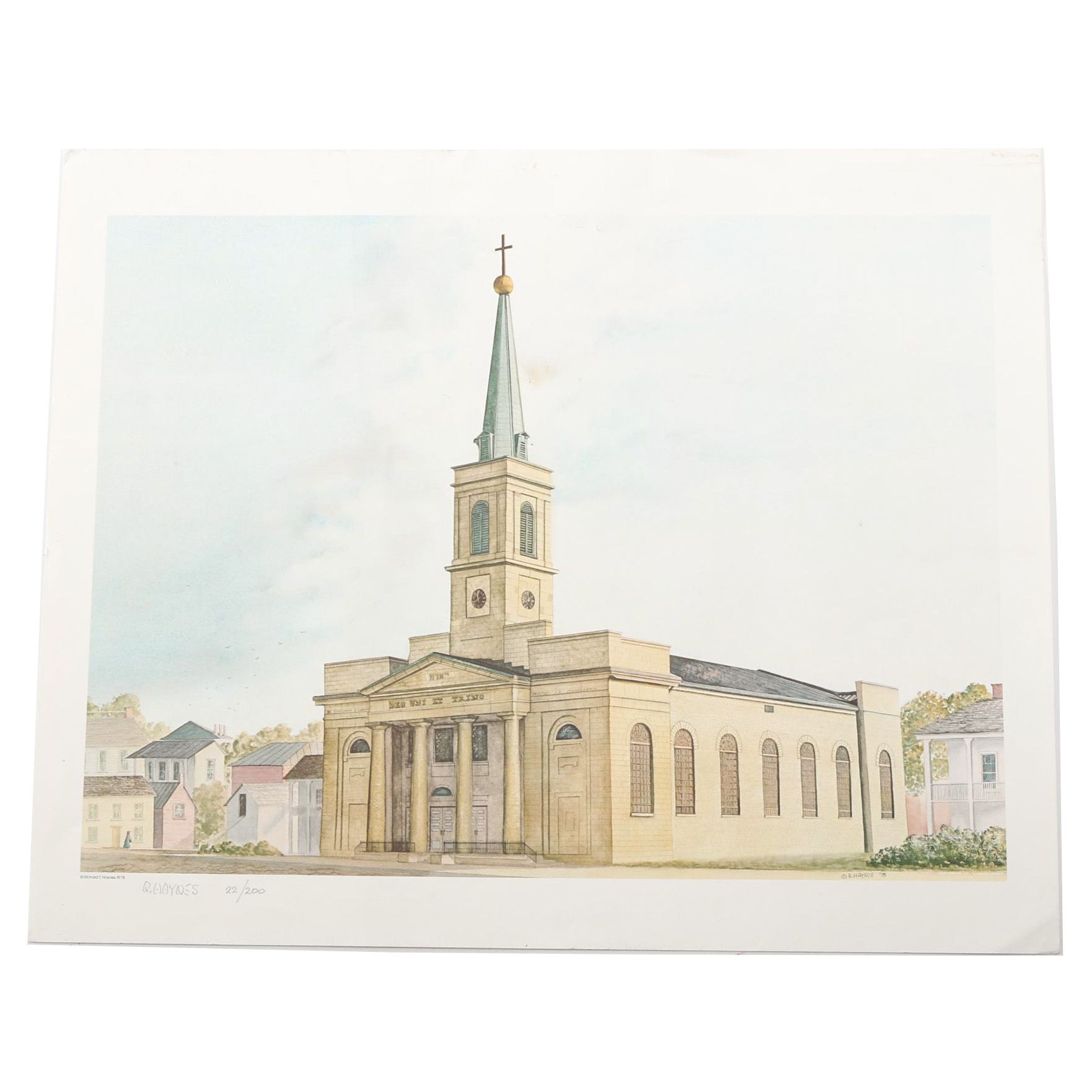 Richard Haynes Limited Edition Offset Lithograph After Watercolor ...