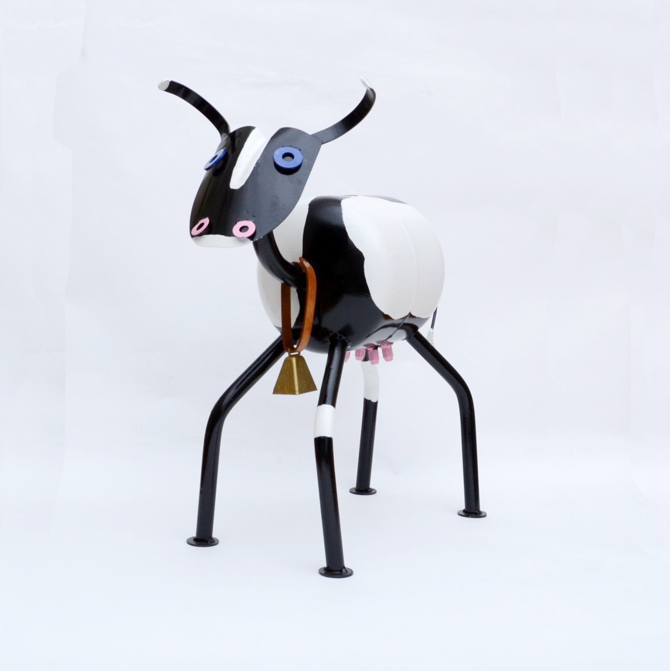 Junk Art Sculpture Cow | EBTH