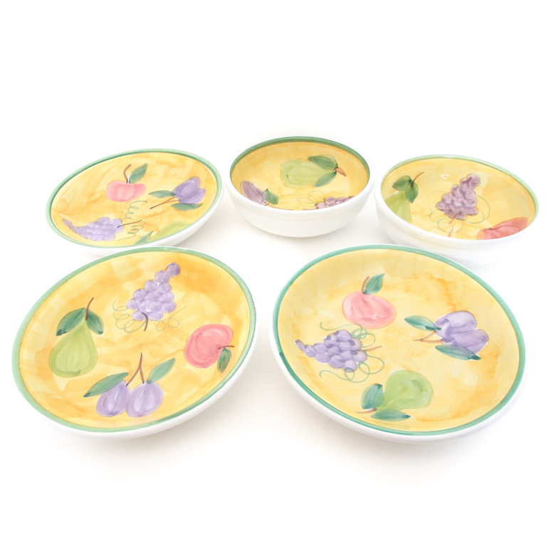 Set of Italian Caleca Bowls and Plates | EBTH