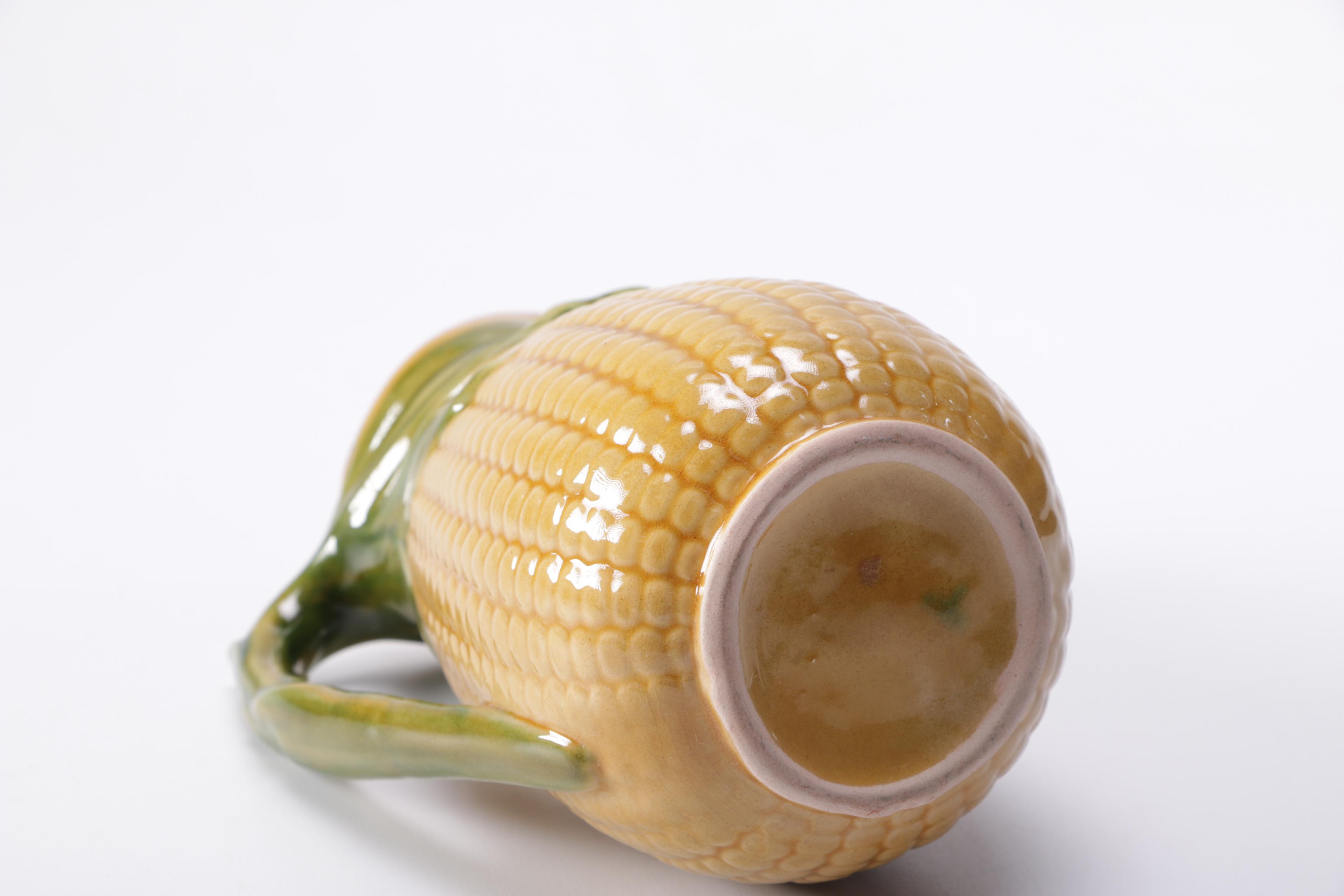 Corn Cob Motif Ceramic Pitcher and Cups | EBTH