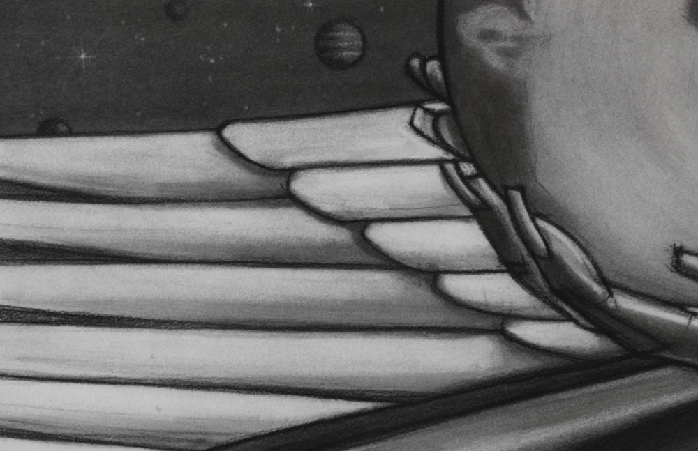 James Pate Original 2004 Charcoal Drawing | EBTH