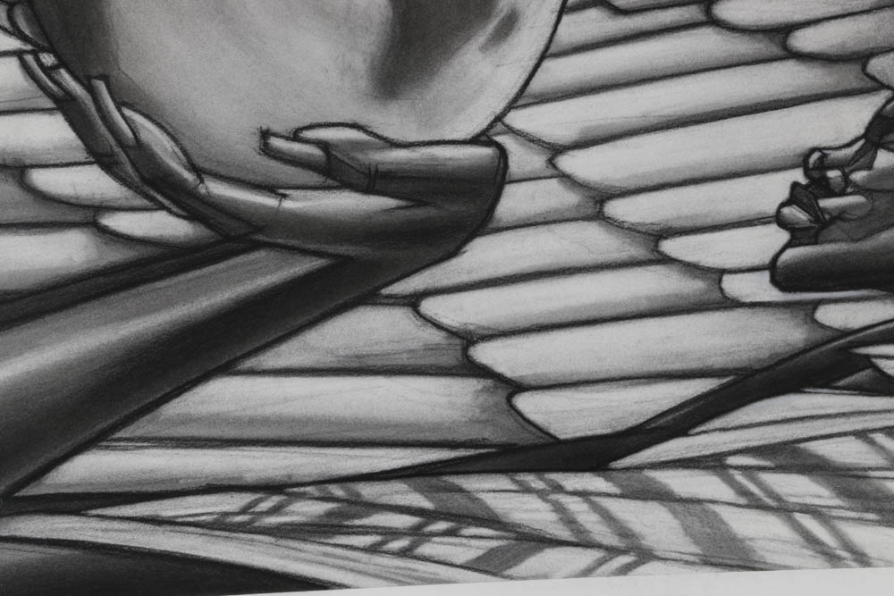 James Pate Original 2004 Charcoal Drawing | EBTH