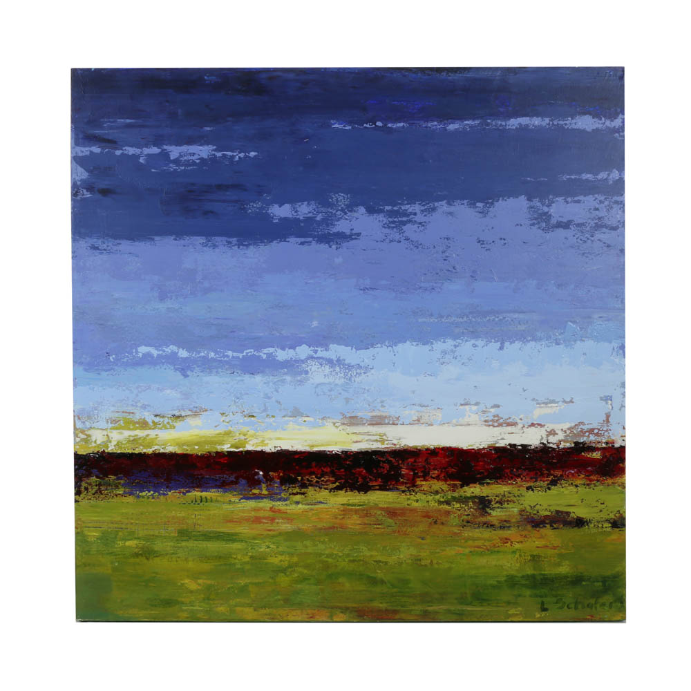 Lisa Schafer Original Mixed Media Painting on Canvas "Twilight I" | EBTH