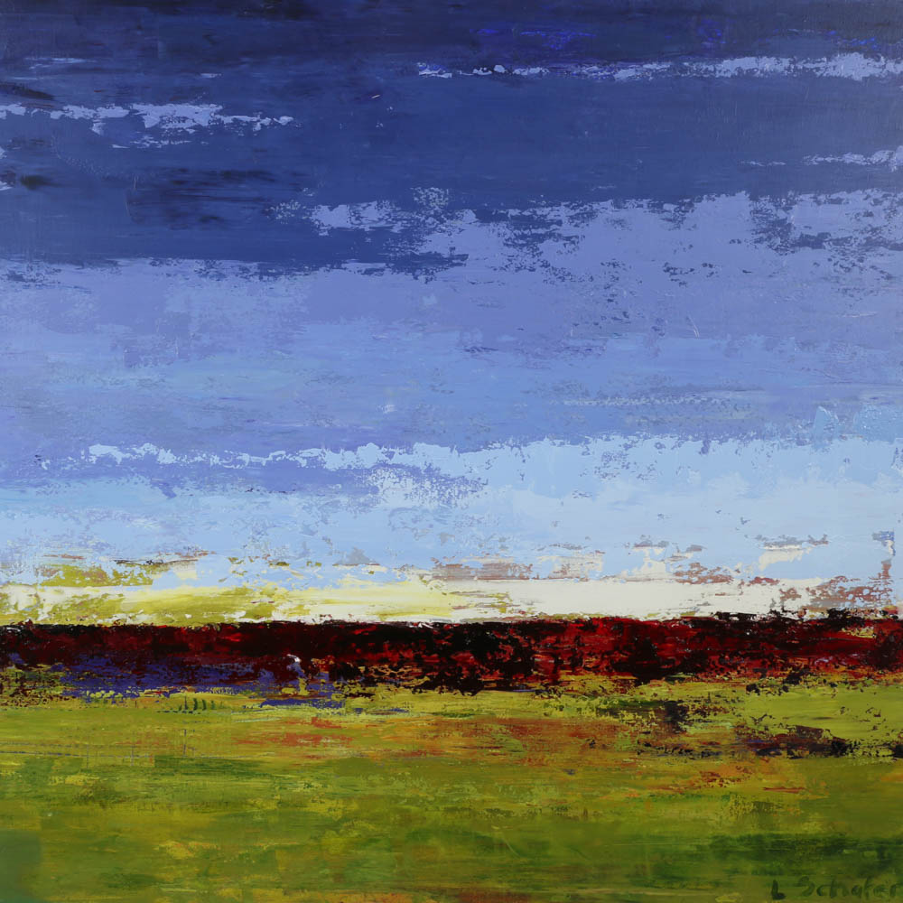 Lisa Schafer Original Mixed Media Painting on Canvas "Twilight I" | EBTH