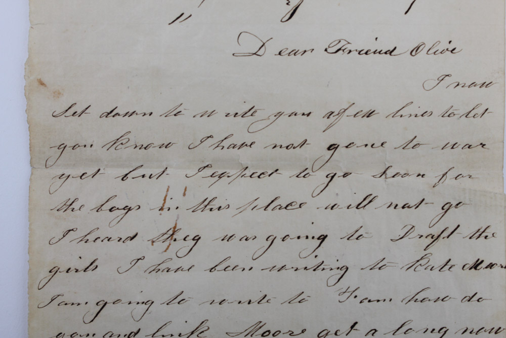 1862 Union Civil War Envelope and Letter | EBTH