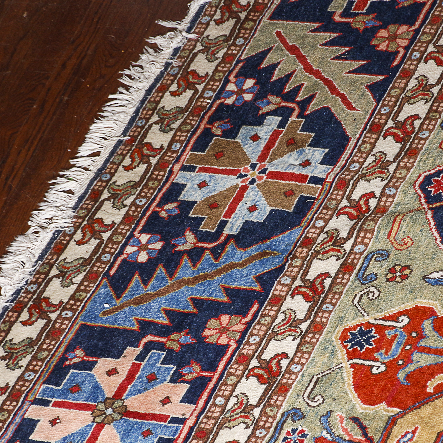 Large Hand Woven Area Rug | EBTH