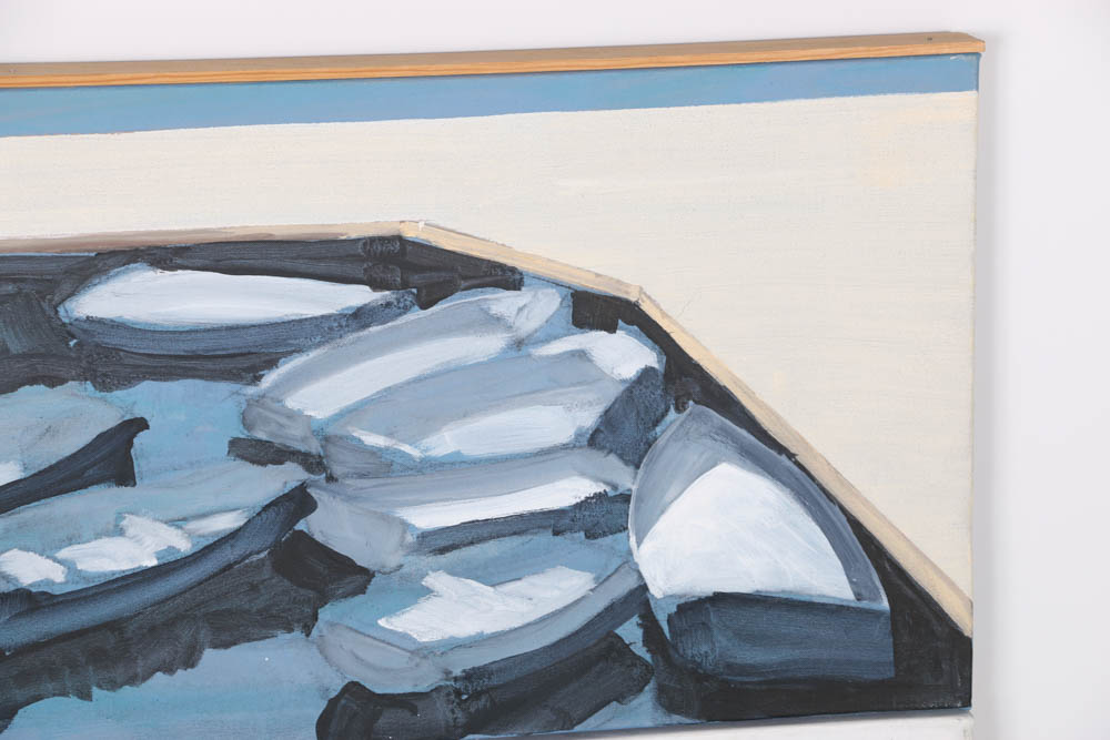 Ann Sklarin Acrylic Painting on Canvas "Off Route 1, Canoe: 50" | EBTH