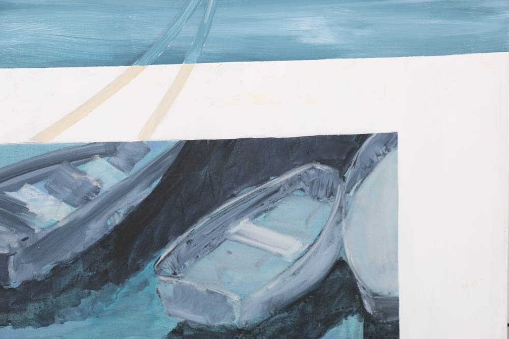 Ann Sklarin Acrylic Painting on Canvas "Off Route 1, Canoe: 50" | EBTH