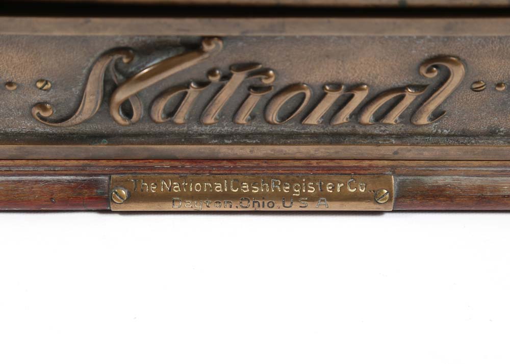 Circa 1908 Antique National Brass Cash Register | Everything But The House