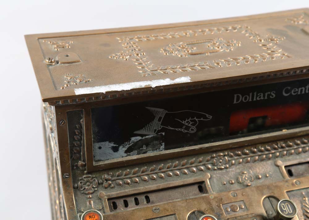 Circa 1908 Antique National Brass Cash Register | Everything But The House