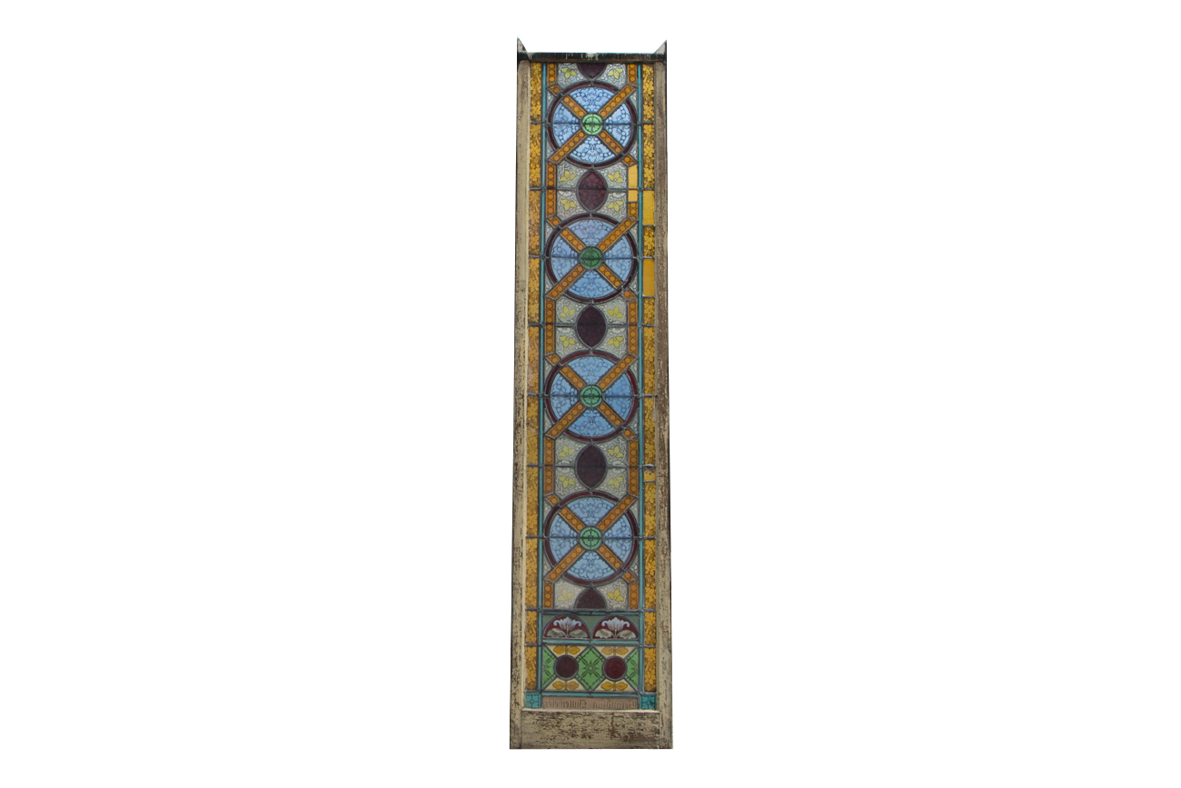 Large Rectangular Stained Glass Window From Saint Bonaventure Church | EBTH