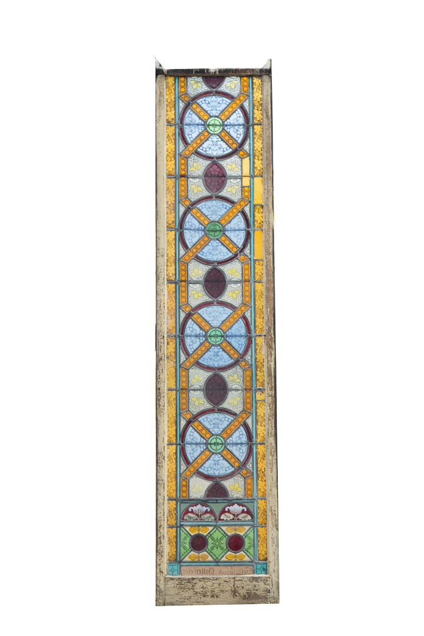 Large Rectangular Stained Glass Window From Saint Bonaventure Church | EBTH