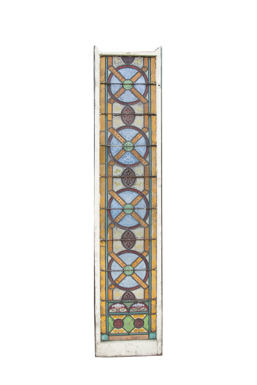 Large Rectangular Stained Glass Window From Saint Bonaventure Church | EBTH