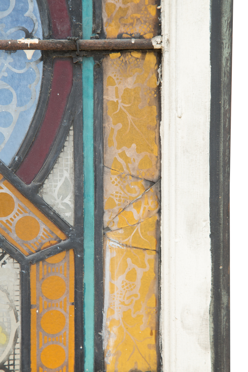 Large Rectangular Stained Glass Window From Saint Bonaventure Church | EBTH