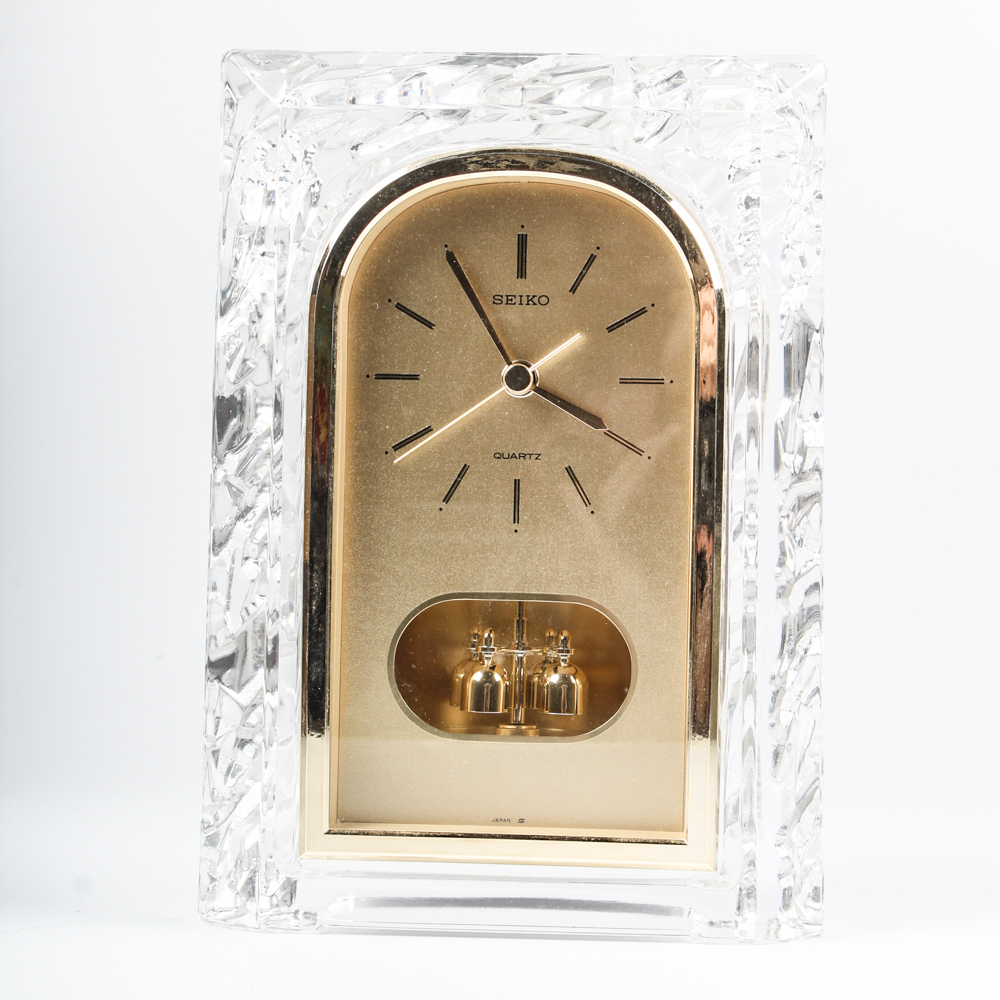 Seiko Glass Mantel Clock | EBTH