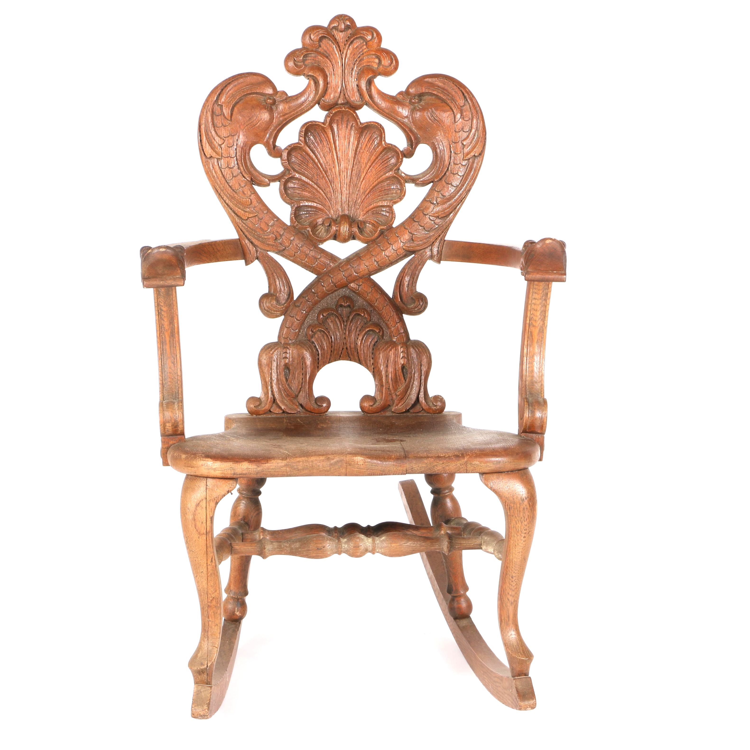 Antique Ornate Rocking Chair | EBTH