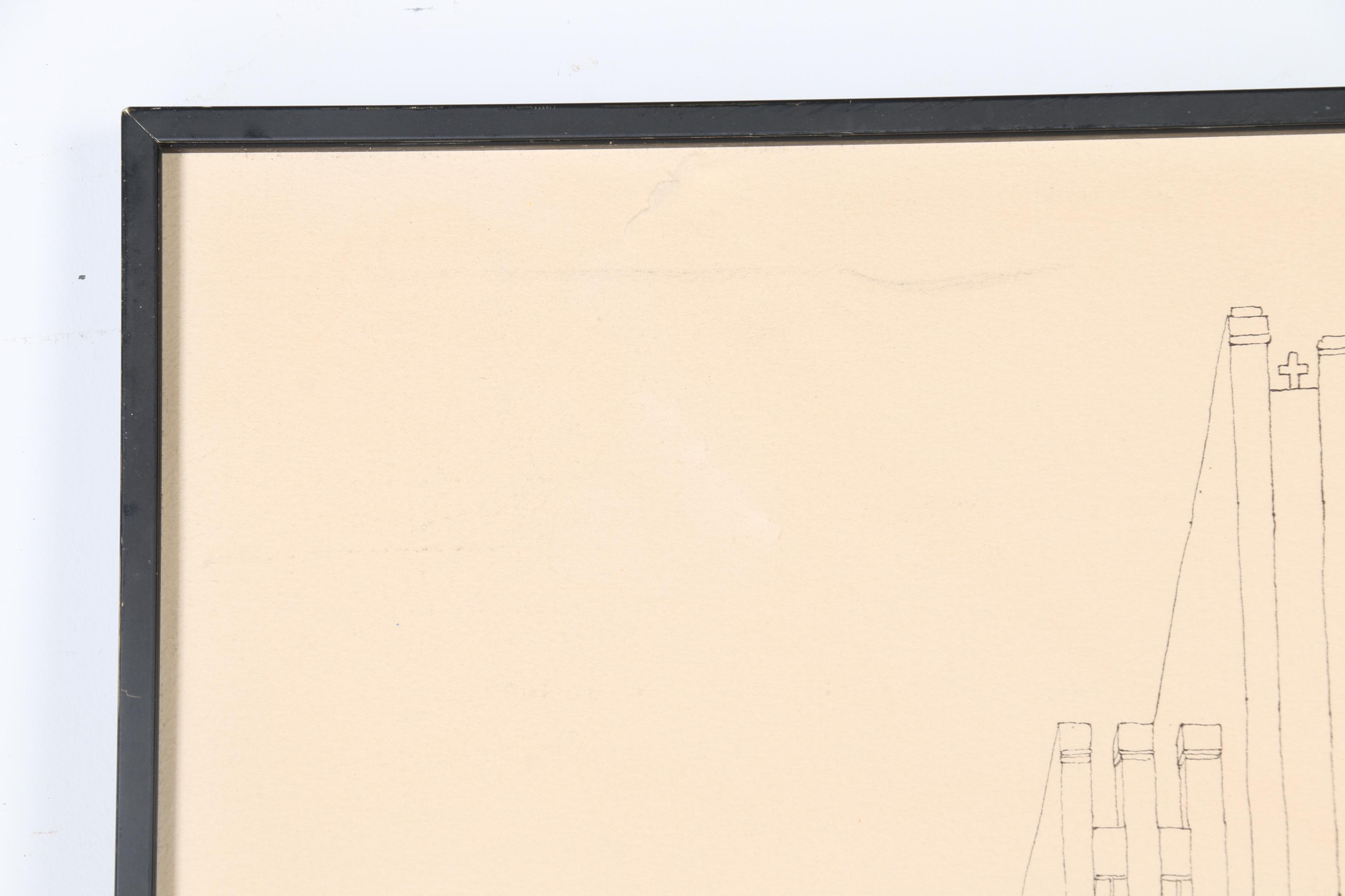 Framed Limited Edition Lithograph of Cityscape with Balloons | EBTH