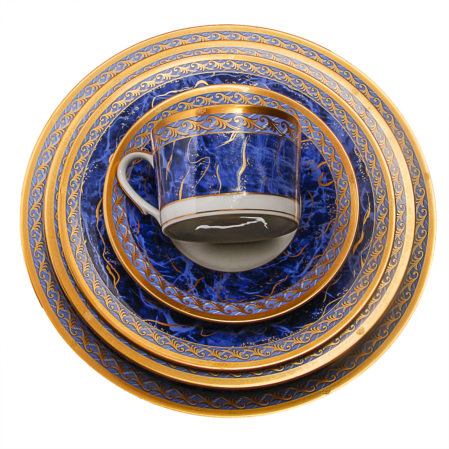 Set of Christian Dior Dinnerware in the "Azure Royale" Pattern | EBTH