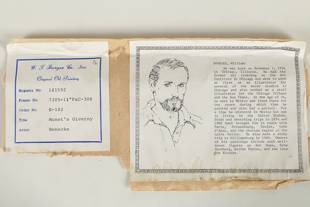 William Benecke Oil Painting on Canvas "Monet's Giverny" | EBTH