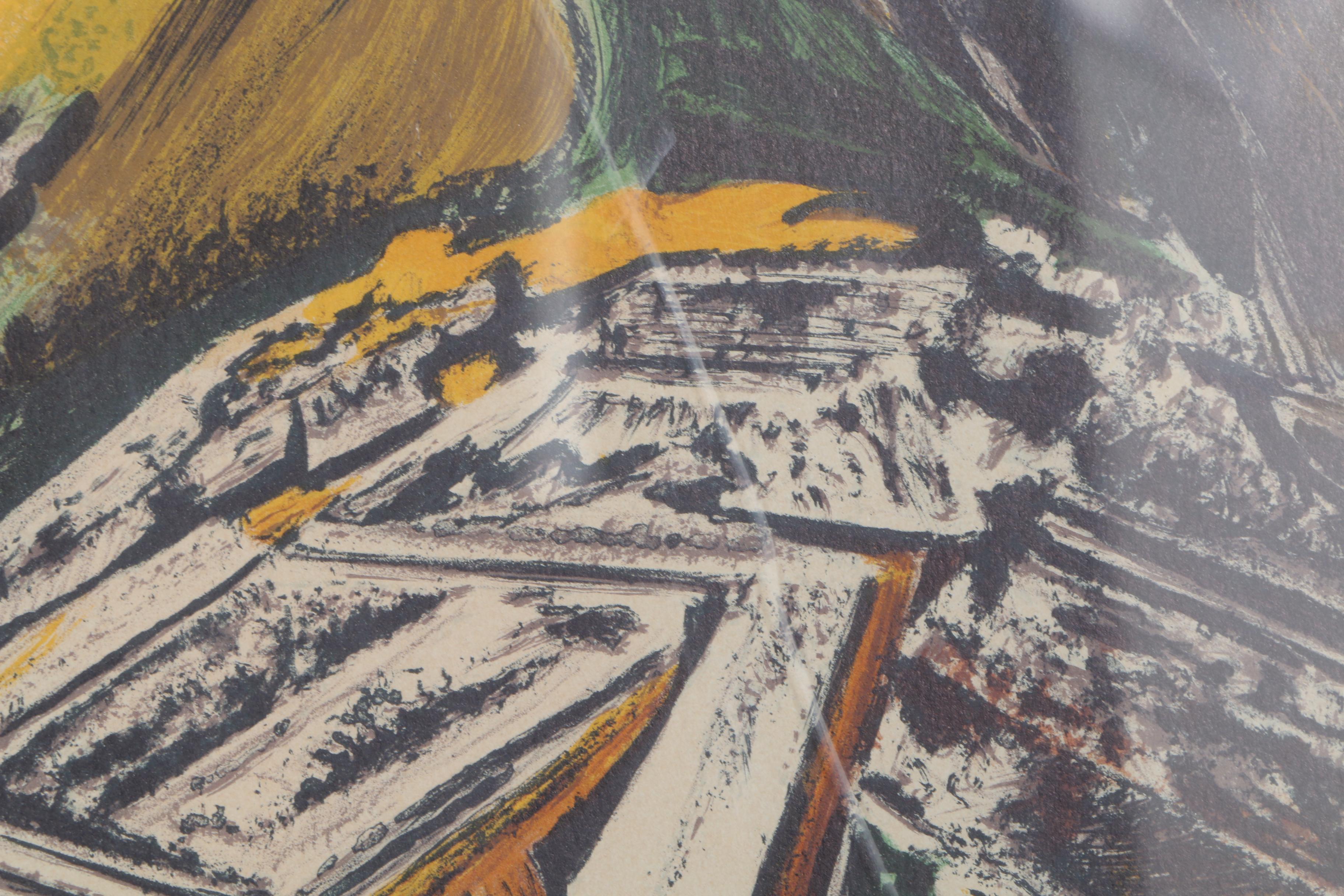 David Siqueiros Artist Proof Color Lithograph "Areal View" | EBTH