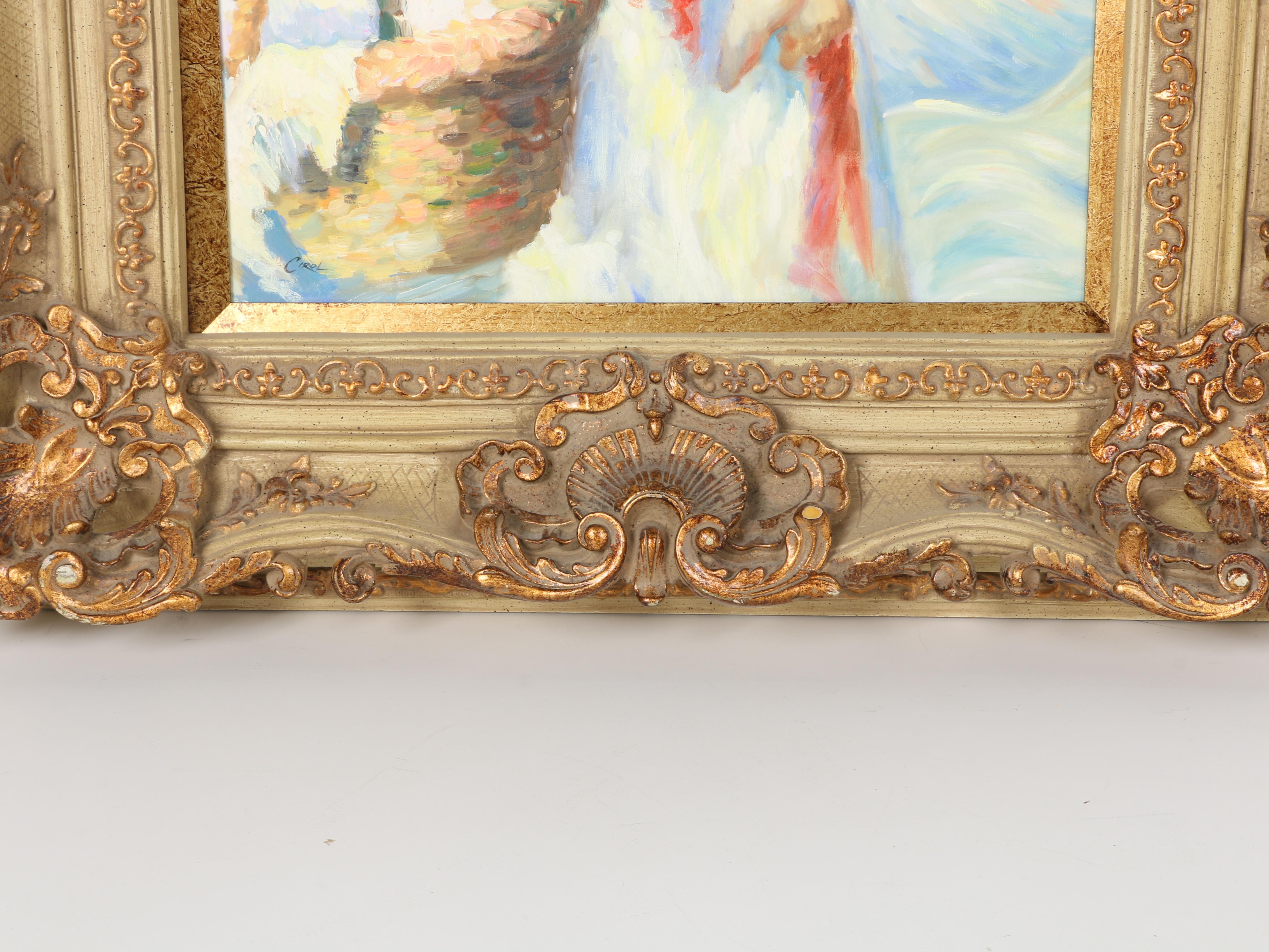 Cirol Oil Painting of a Mother and Child | EBTH