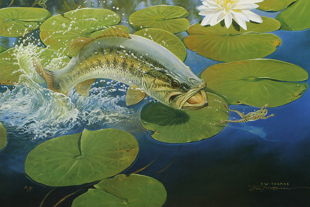 Fred W. Thomas Artist Proof Offset Lithograph on Paper "Leap Frog ...