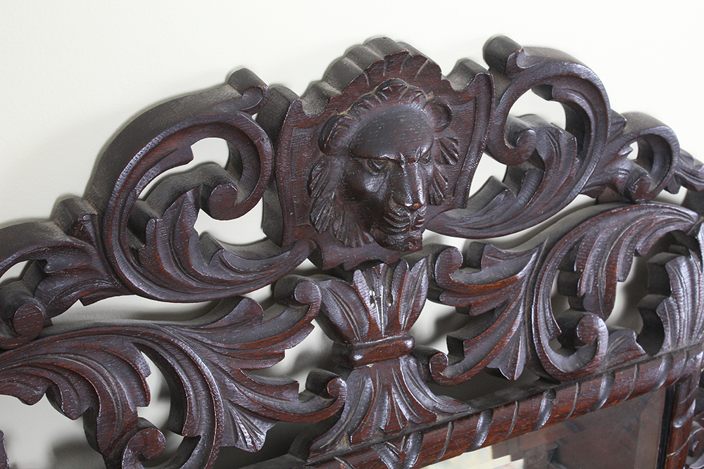 Carved Wood Framed Mirror | EBTH