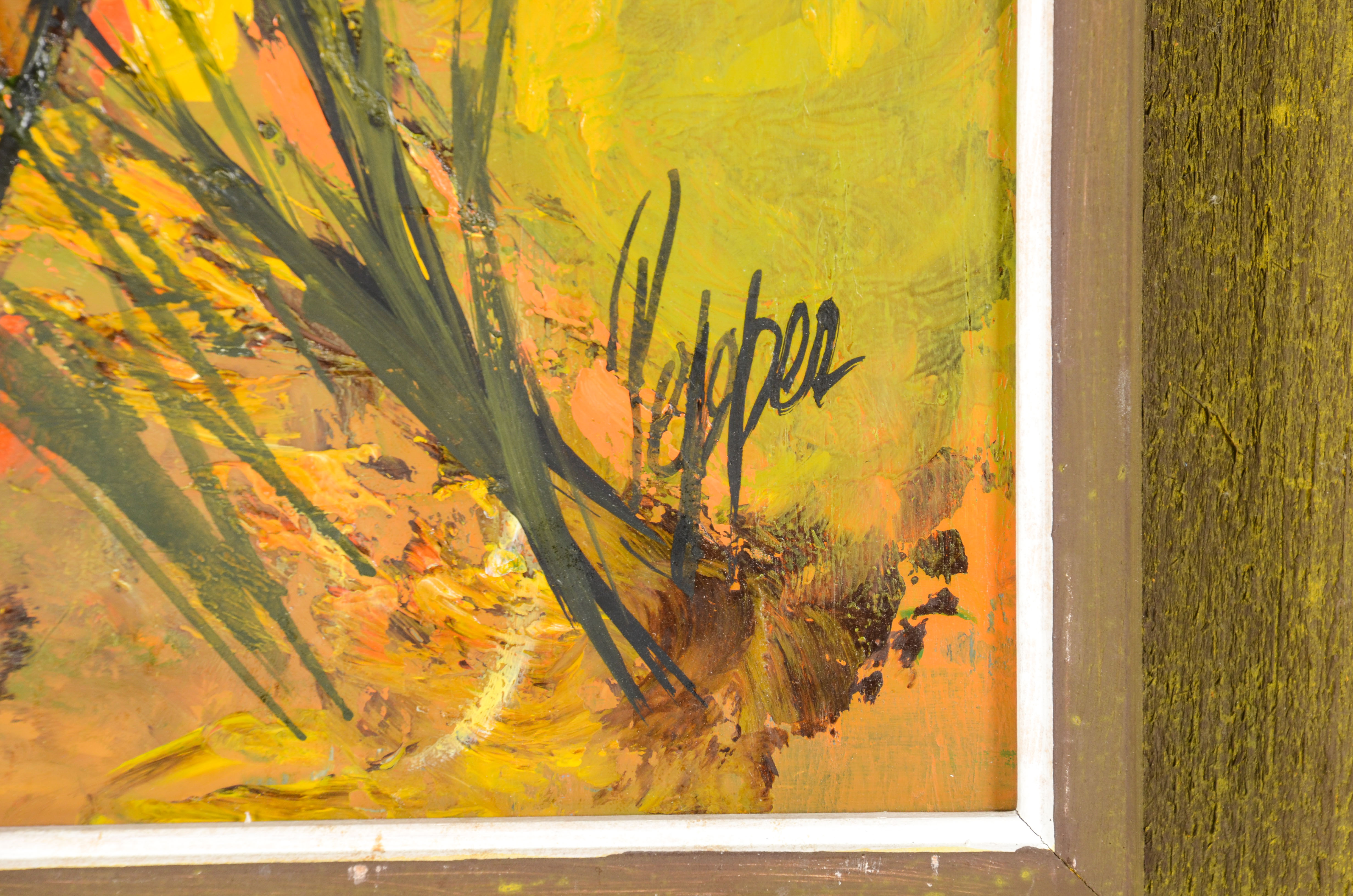 Bob Pepper Oil Painting on Board "The Glads" | EBTH