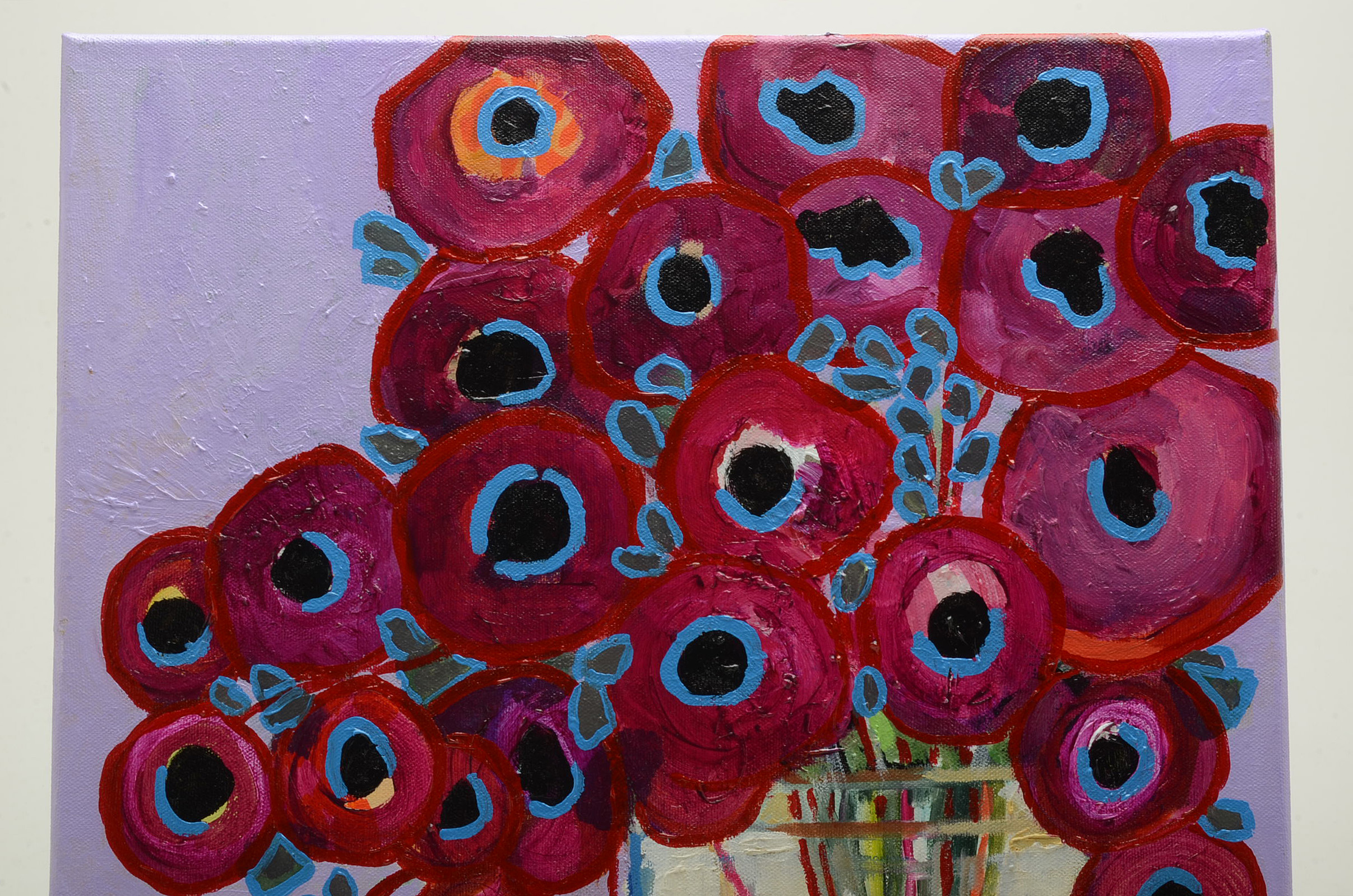 Kaitlin Roberts Original Contemporary Floral Still Life Acrylic & Oil ...