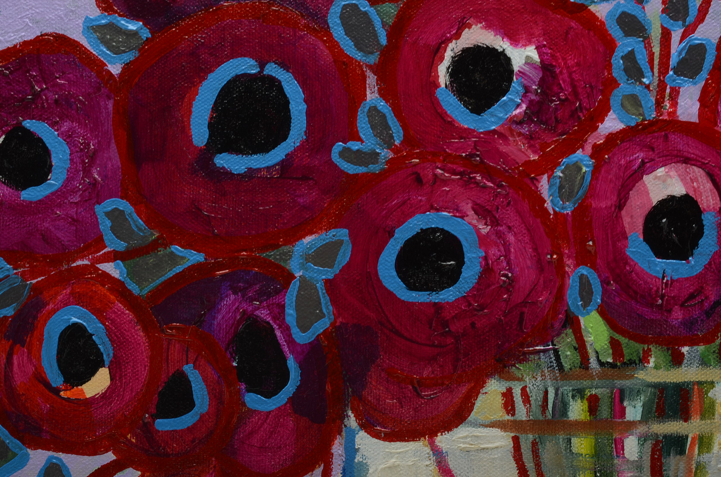 Kaitlin Roberts Original Contemporary Floral Still Life Acrylic & Oil ...