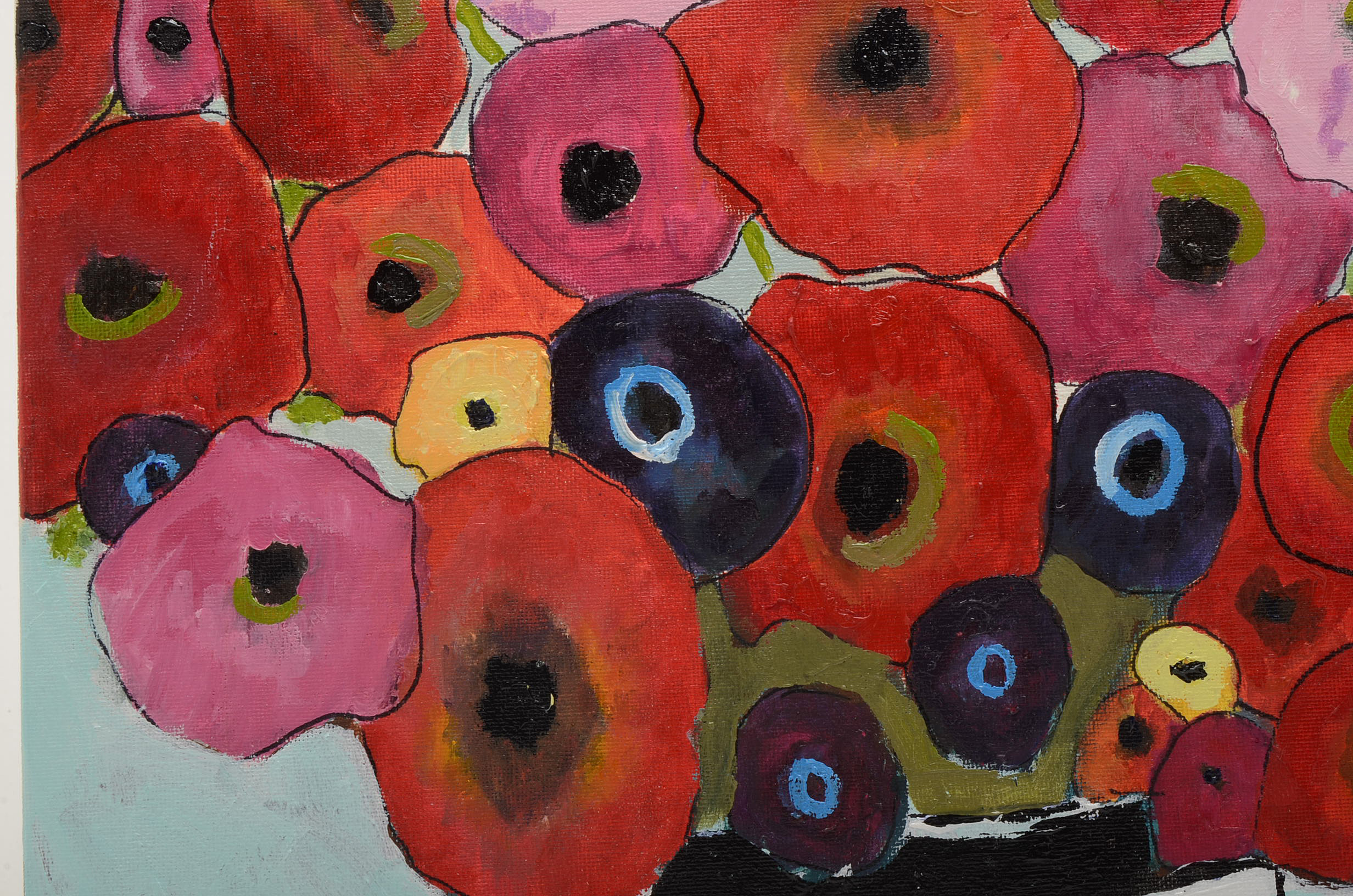 Kaitlin Roberts Original Contemporary Floral Still Life Acrylic & Oil ...