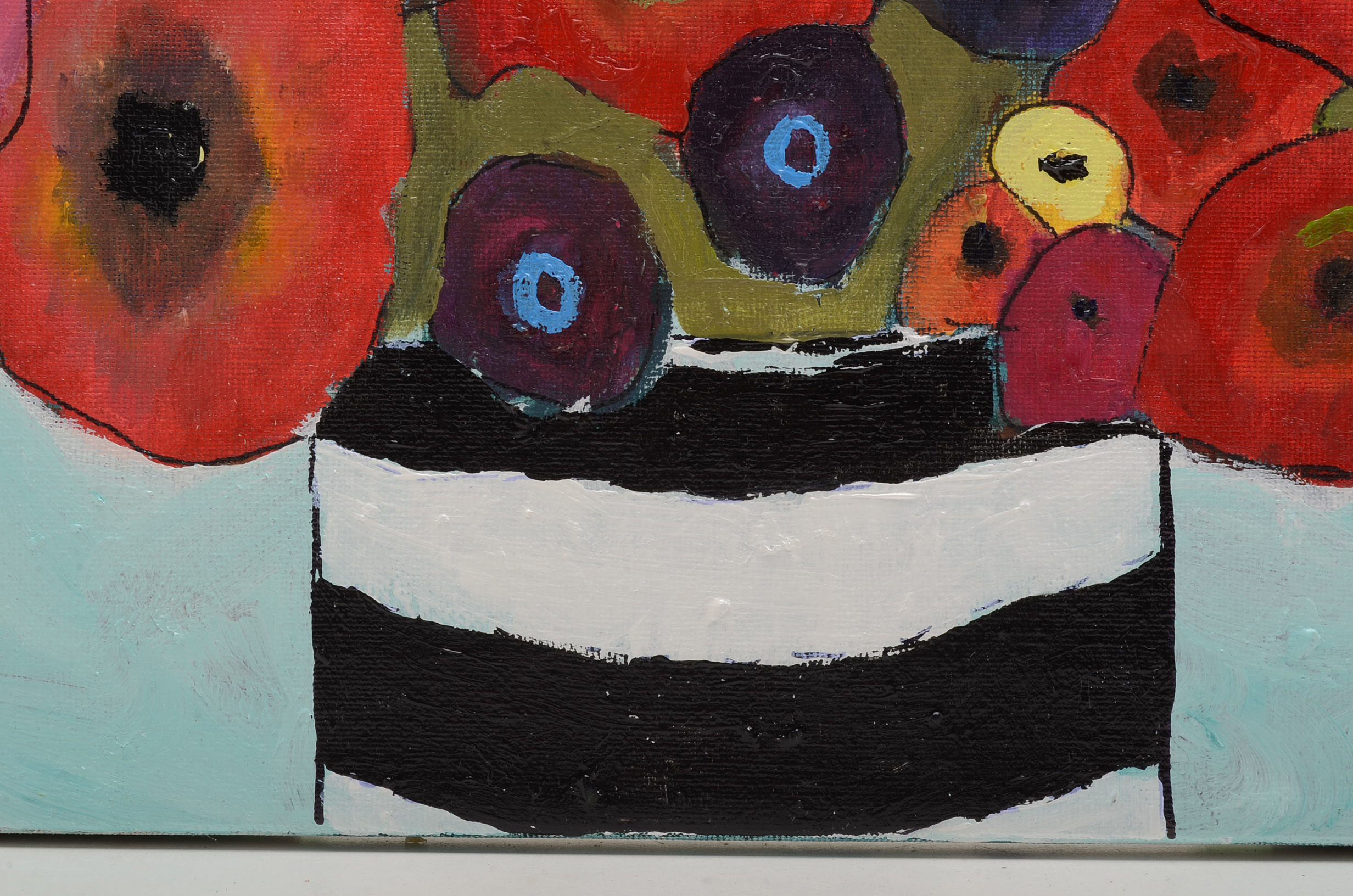 Kaitlin Roberts Original Contemporary Floral Still Life Acrylic & Oil ...