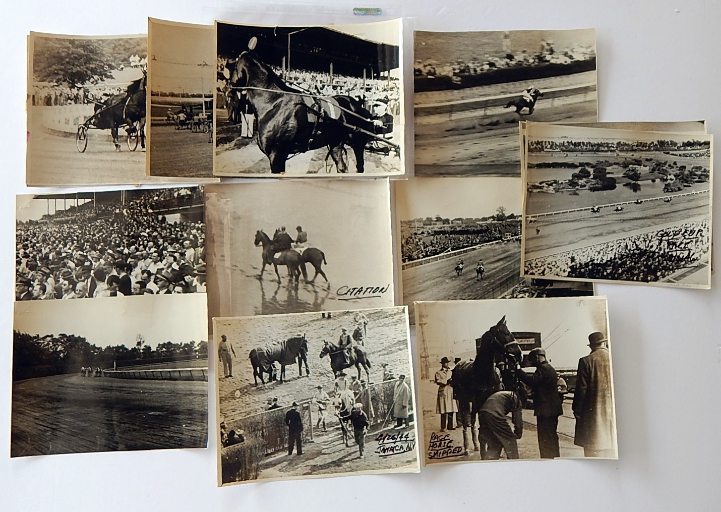 1940s Original Horse Racing Wire Photographs with Citation, Assault and ...