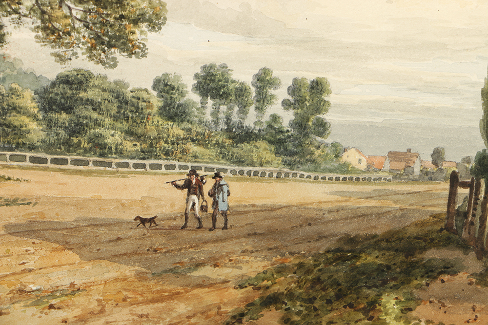 George Shepherd Watercolor Painting on Paper "Theobald Park Wall" | EBTH