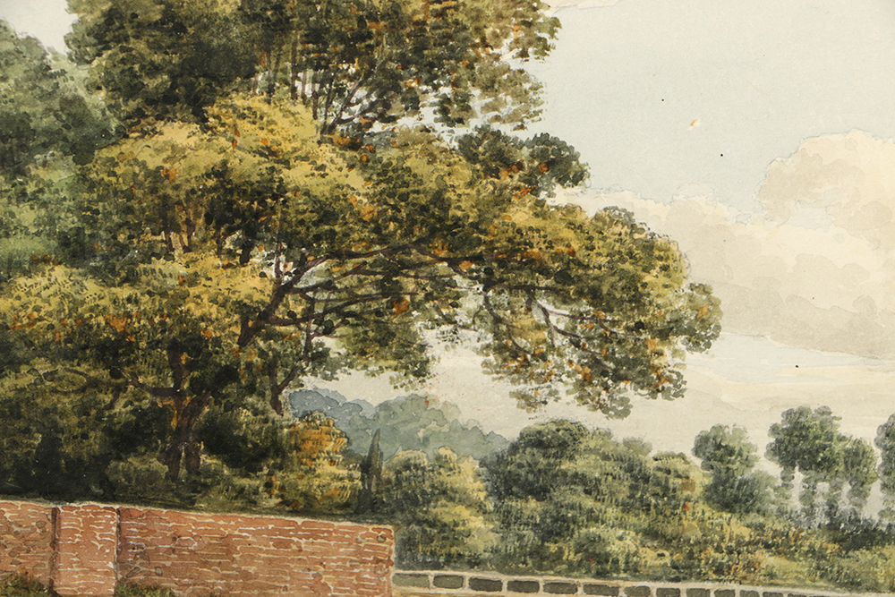 George Shepherd Watercolor Painting on Paper "Theobald Park Wall" | EBTH