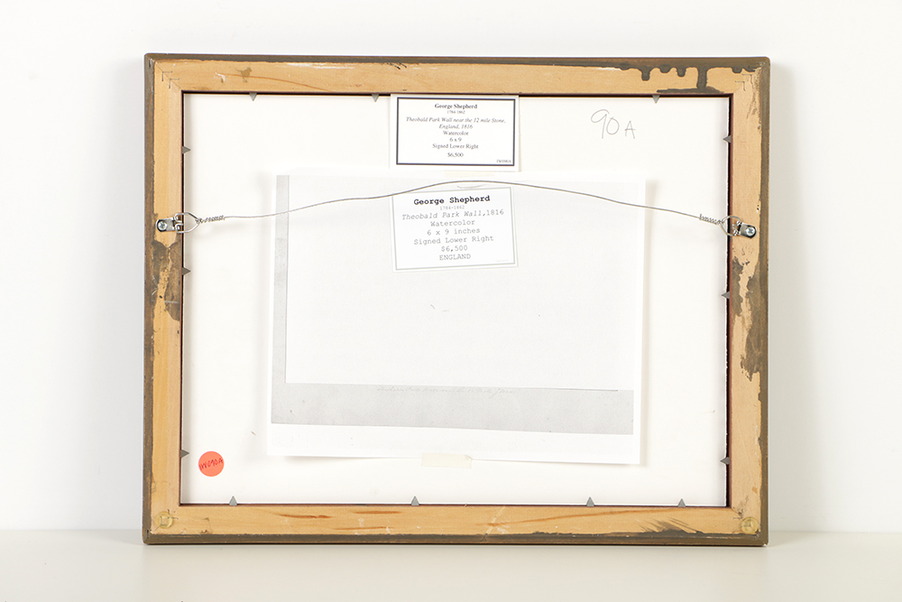 George Shepherd Watercolor Painting on Paper "Theobald Park Wall" | EBTH