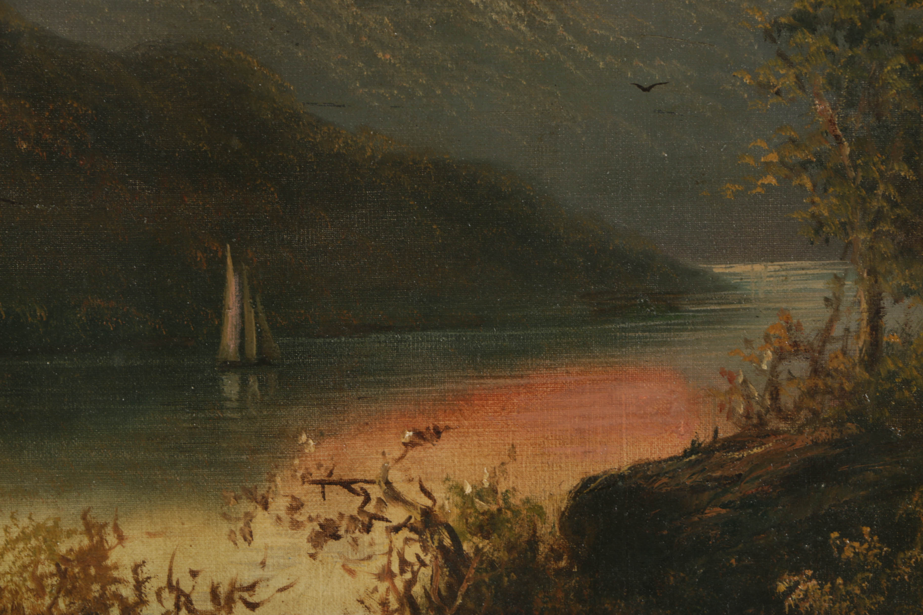 George Fulton Oil Painting on Canvas Romantic Landscape | EBTH