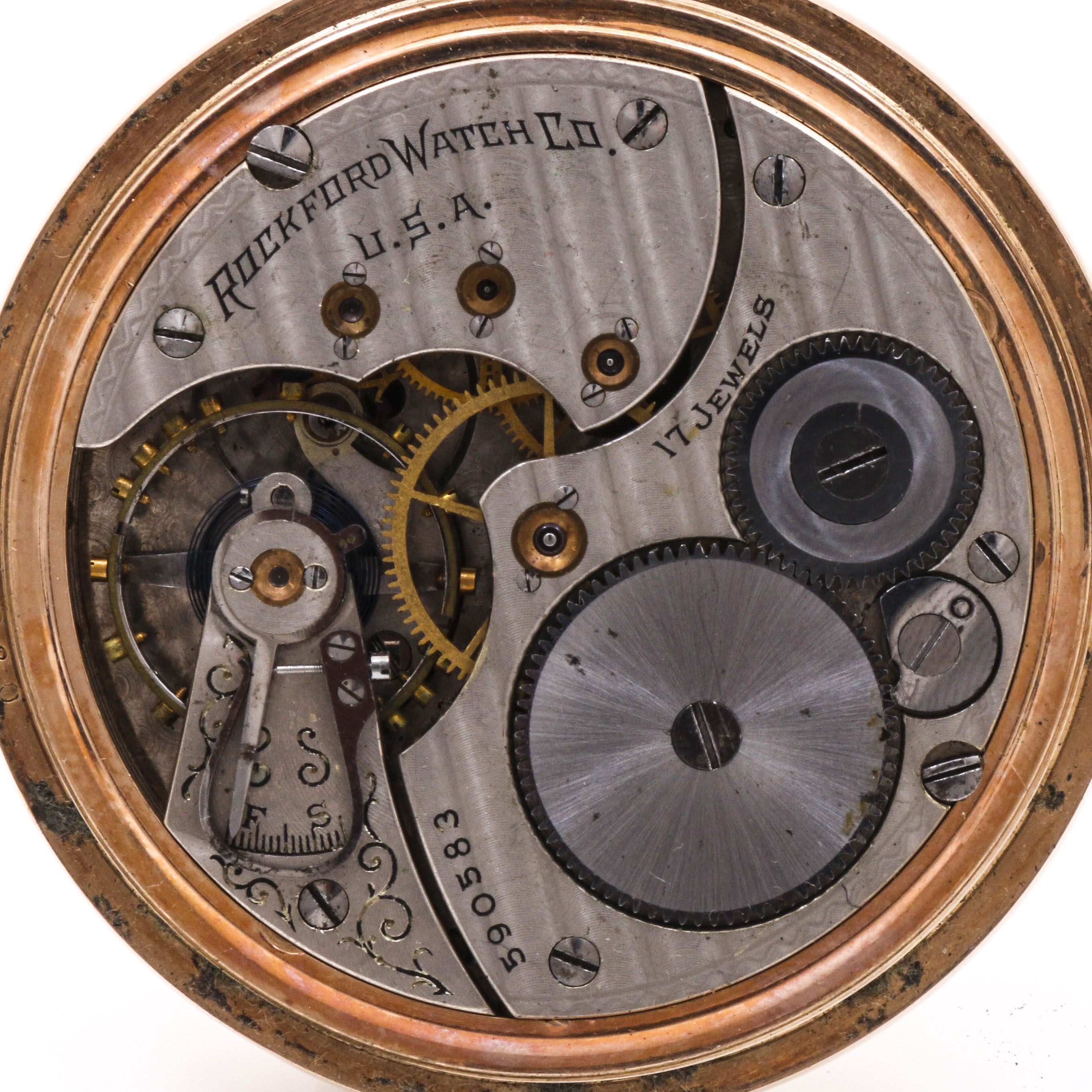 Antique Gold Filled Fosters Sidewinder Pocket Watch | EBTH