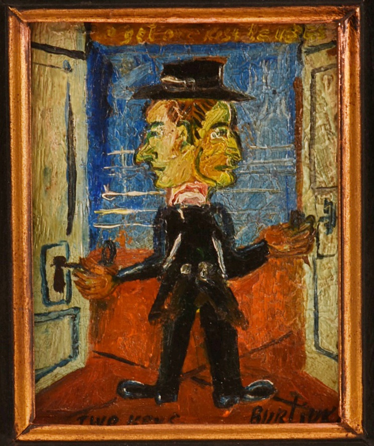 David Davidovich Burliuk (Russian 1882-1967) Painting "Two Keys" | EBTH