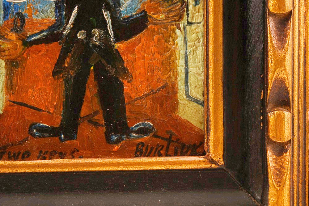 David Davidovich Burliuk (Russian 1882-1967) Painting "Two Keys" | EBTH