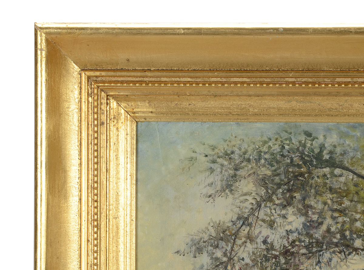 Gabriel Mathieu Original 19th-Century Oil Landscape on Canvas | EBTH