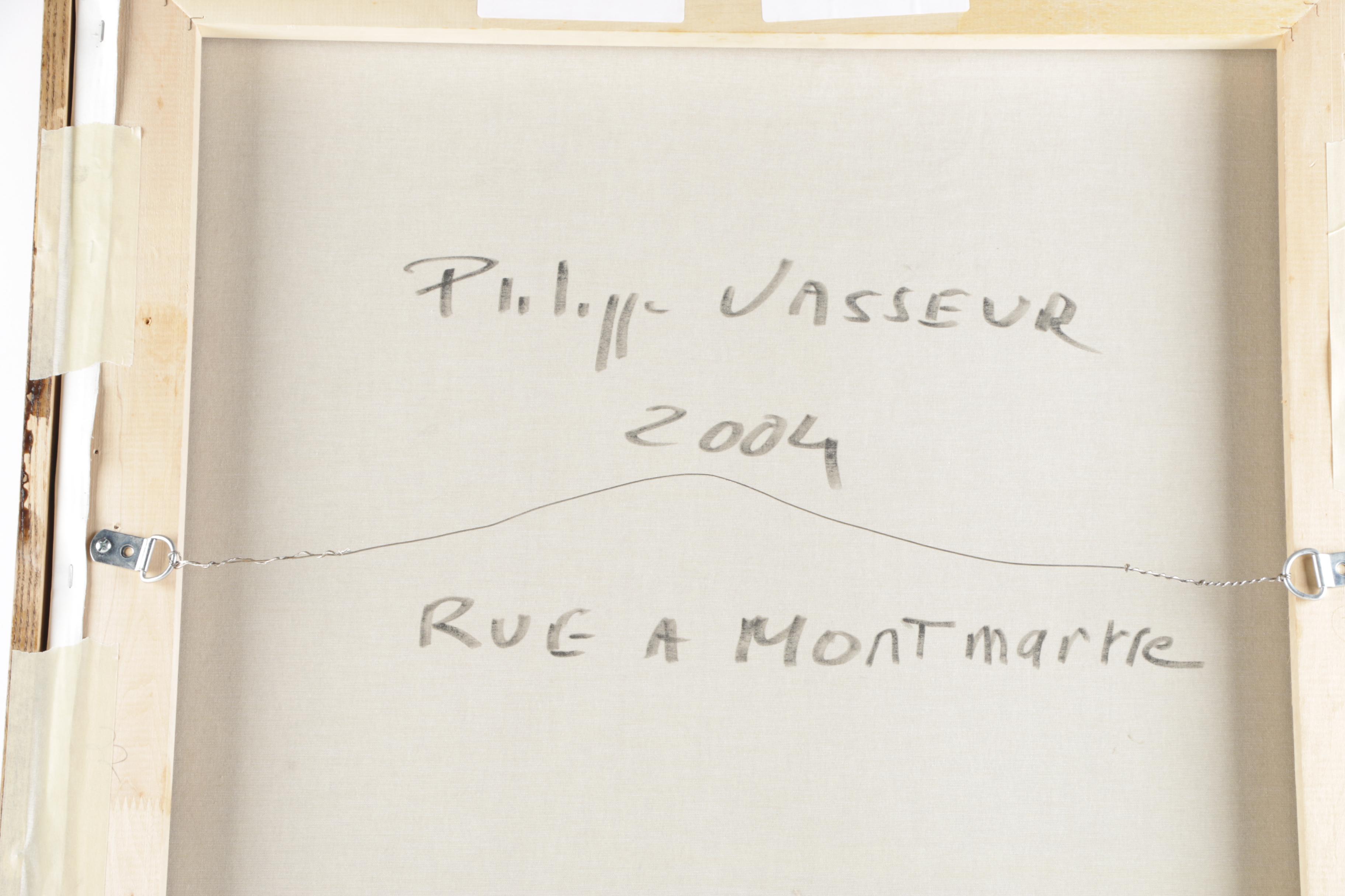 Philippe Vasseur Oil Painting on Canvas "Rue a Montmartre" | EBTH