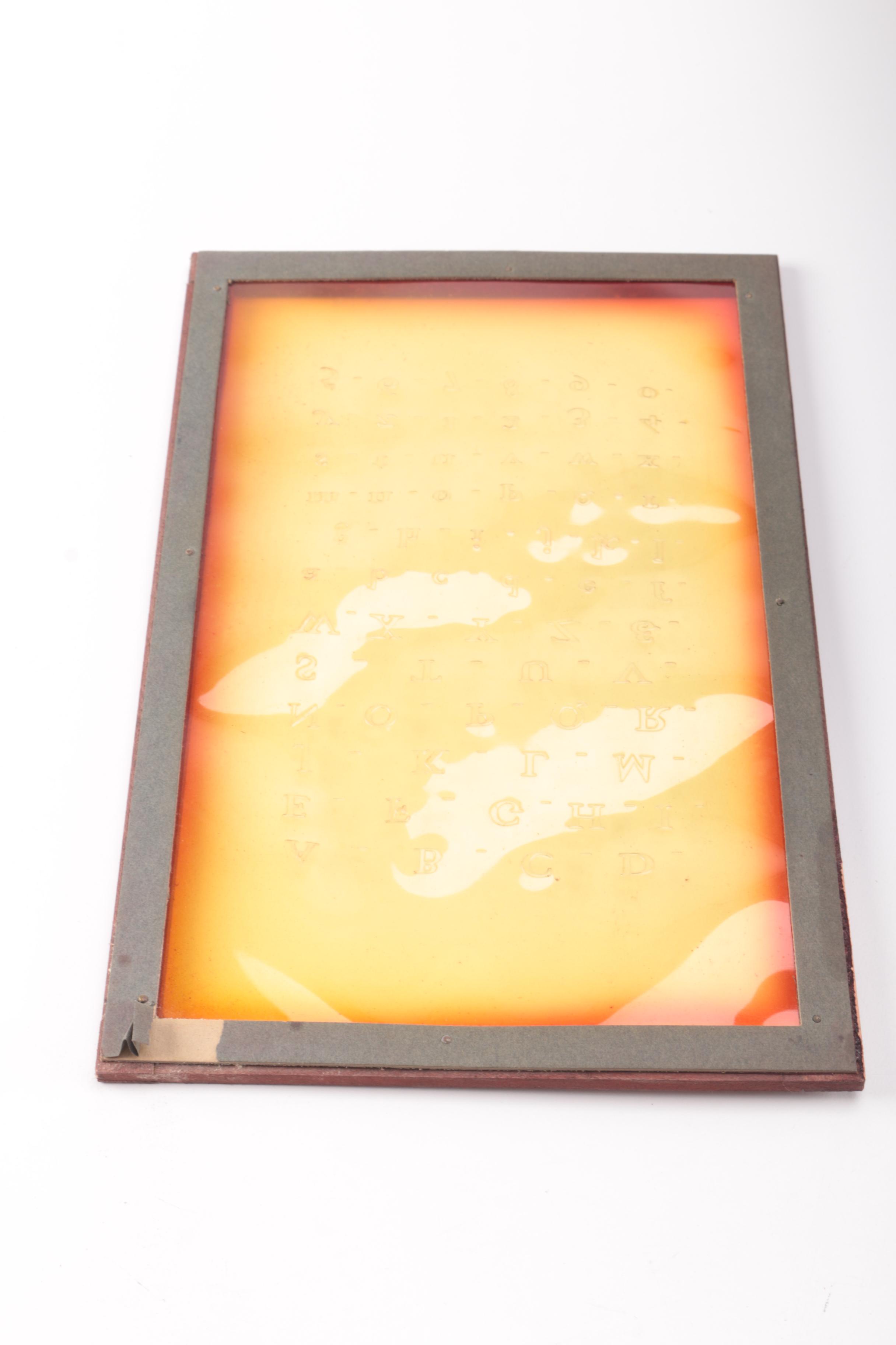 1920s Vizagraph Lettering Set | EBTH