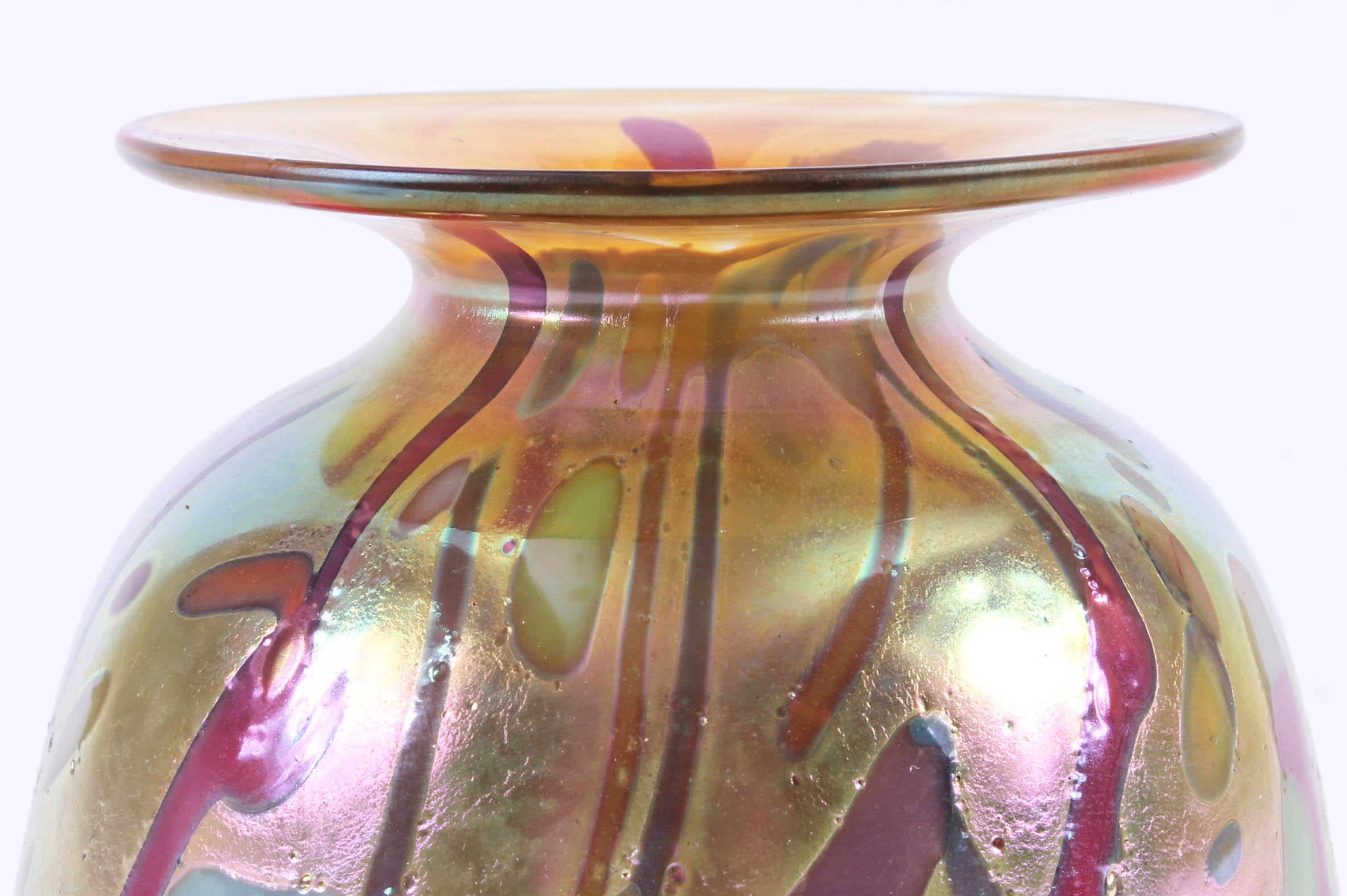 Signed Art Glass Vase | EBTH
