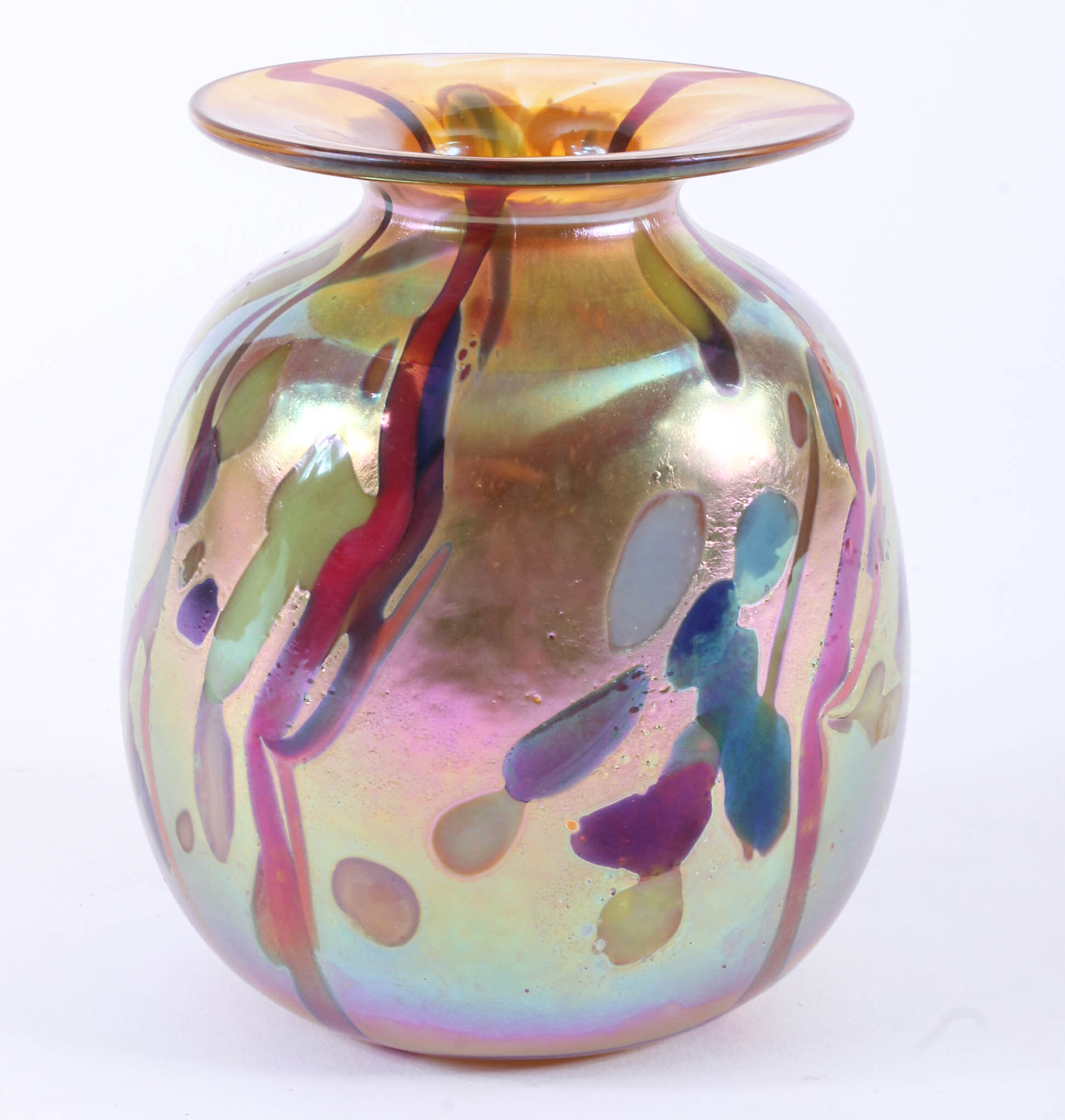 Signed Art Glass Vase | EBTH